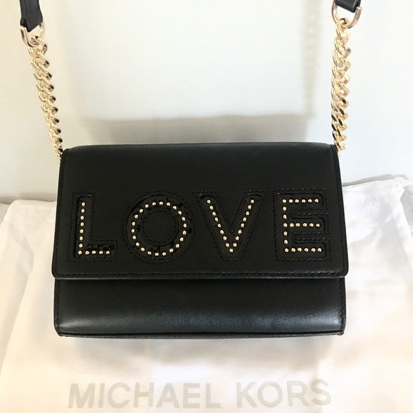 Michael Kors | Bags | Authentic Mk Ruby Leather Clutch Crossbody Combo ...